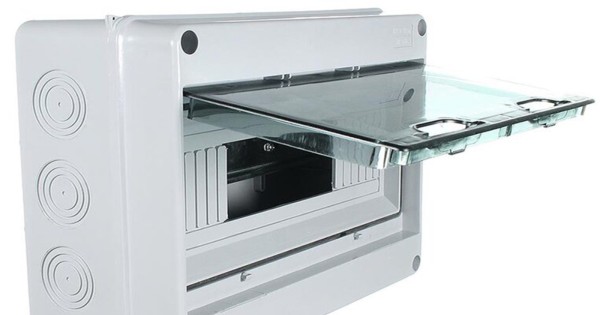 Tesla 12 Pole Plastic Distribution Board IP65 Weatherproof