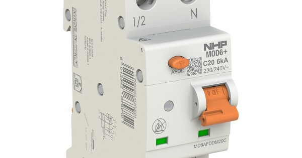 16A MOD6+ Arc Fault MCB 6kA 1P+N C-Curve