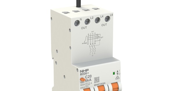 16A MOD6+ RCBO 6Ka 30mA 3P+N A