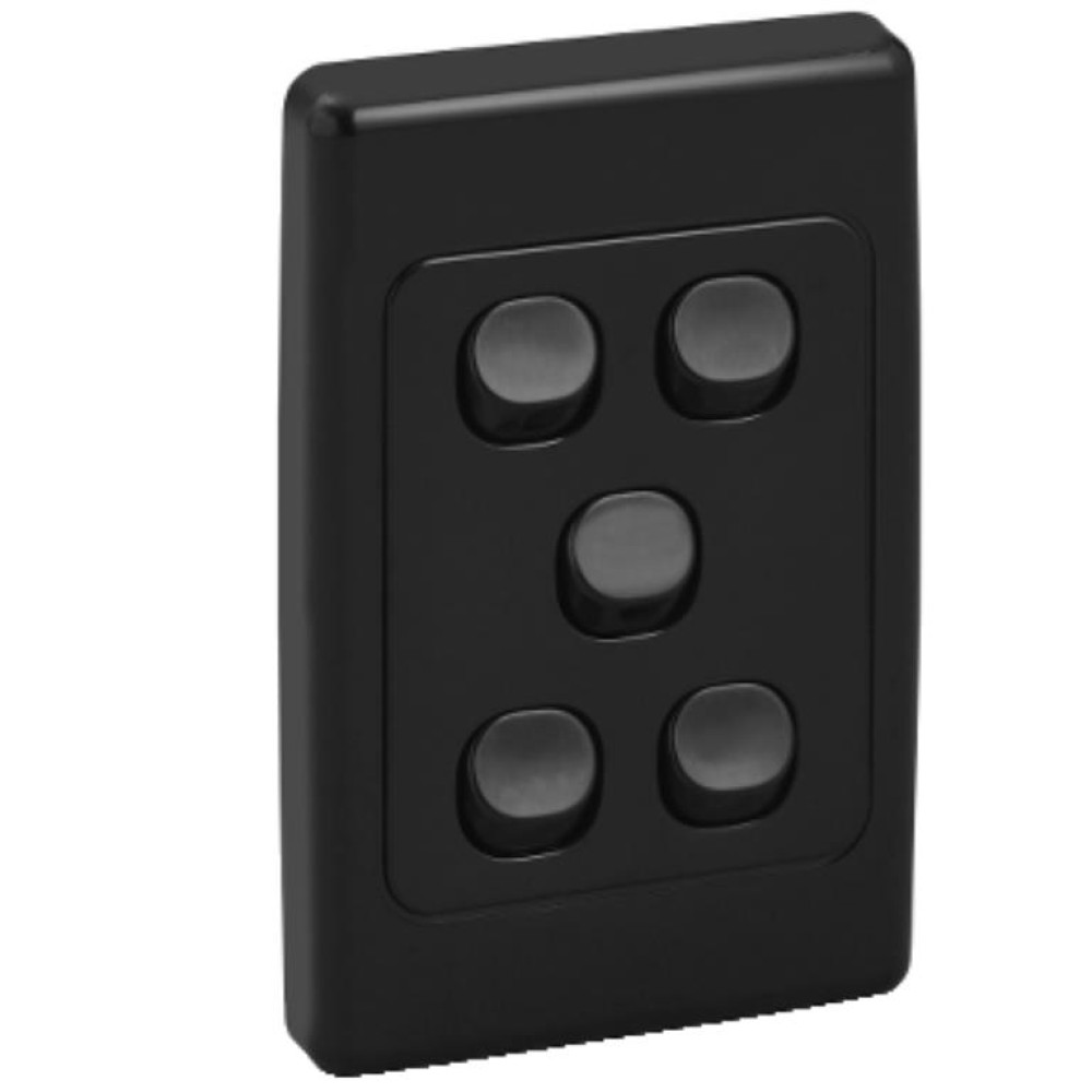 Clipsal 2000 Series 5 Gang Flush Switch 250 VAC 10 A | Electrical ...