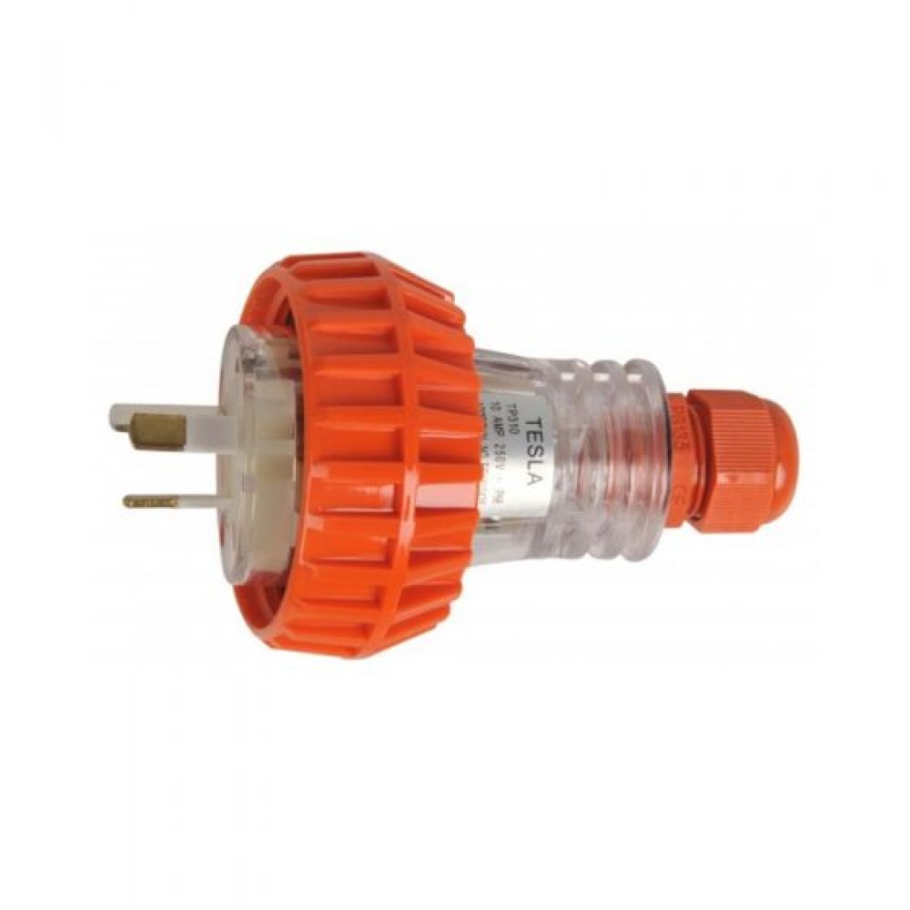 Tesla 3 Pin Flat 10amp Plug