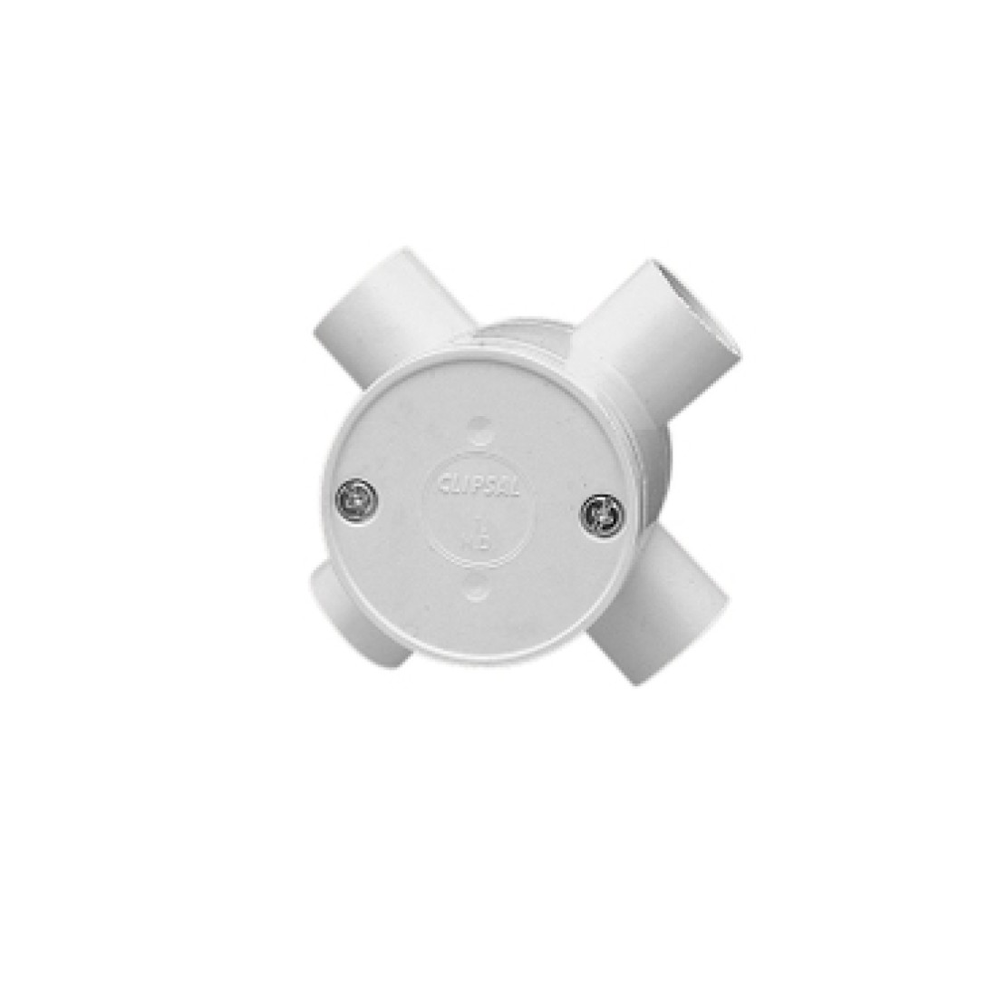CLIPSAL 25mm Junction Box Deep 4-Way Grey