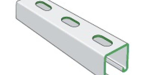Unistrut 41 x 41 Slotted Strut 6m Galvabond
