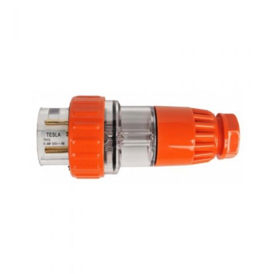 Tesla 5 pin Round 10 A plug Straight