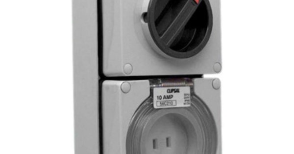 56C210-GY SOCKET SWT SURF IP66 2PIN 10A ( 1)