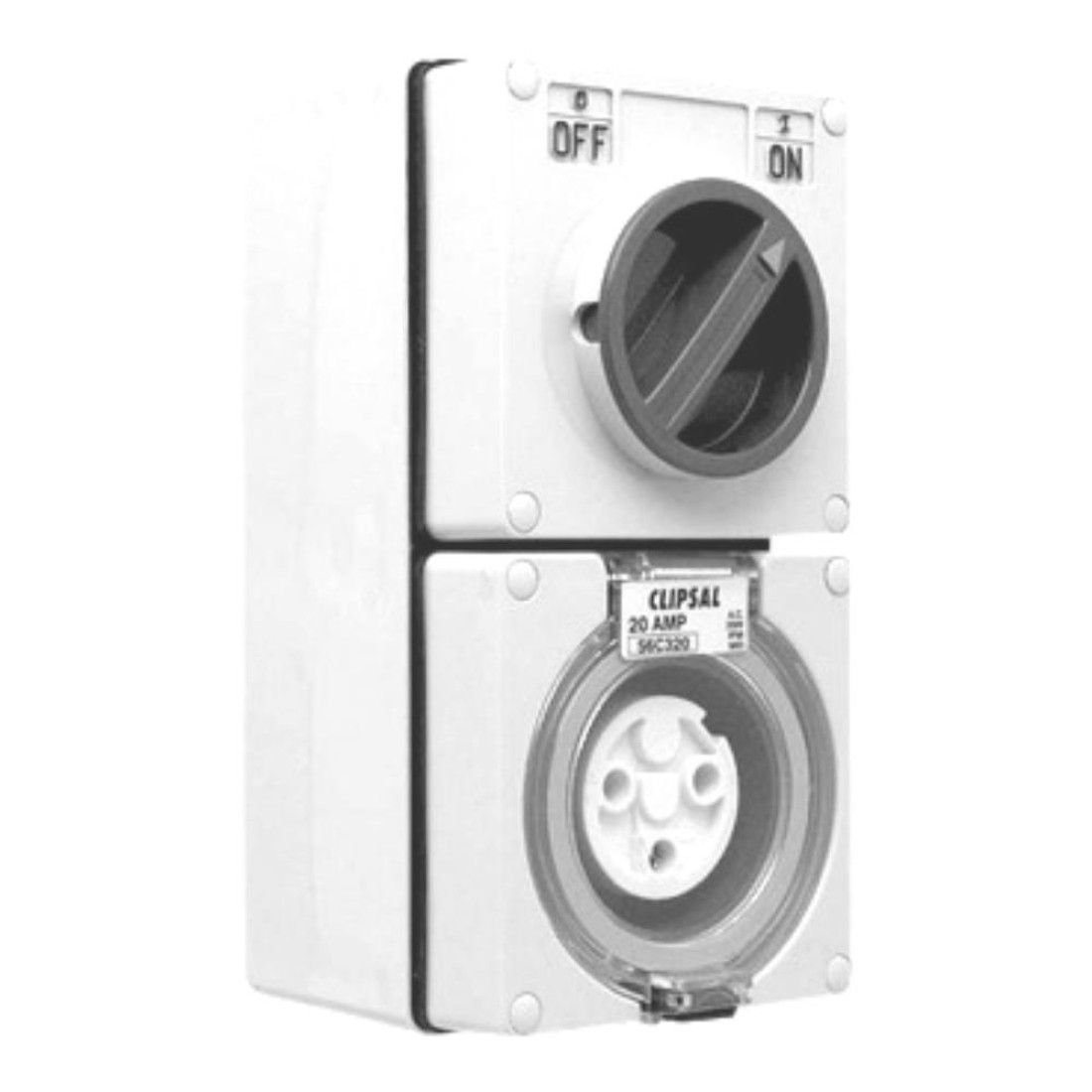 56C320-RW SOCKET SWT SURF IP66 3PIN 20A ( 1)