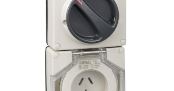 10A 3-pin 1P Switched Socket Outlet Less Enclosure - Grey