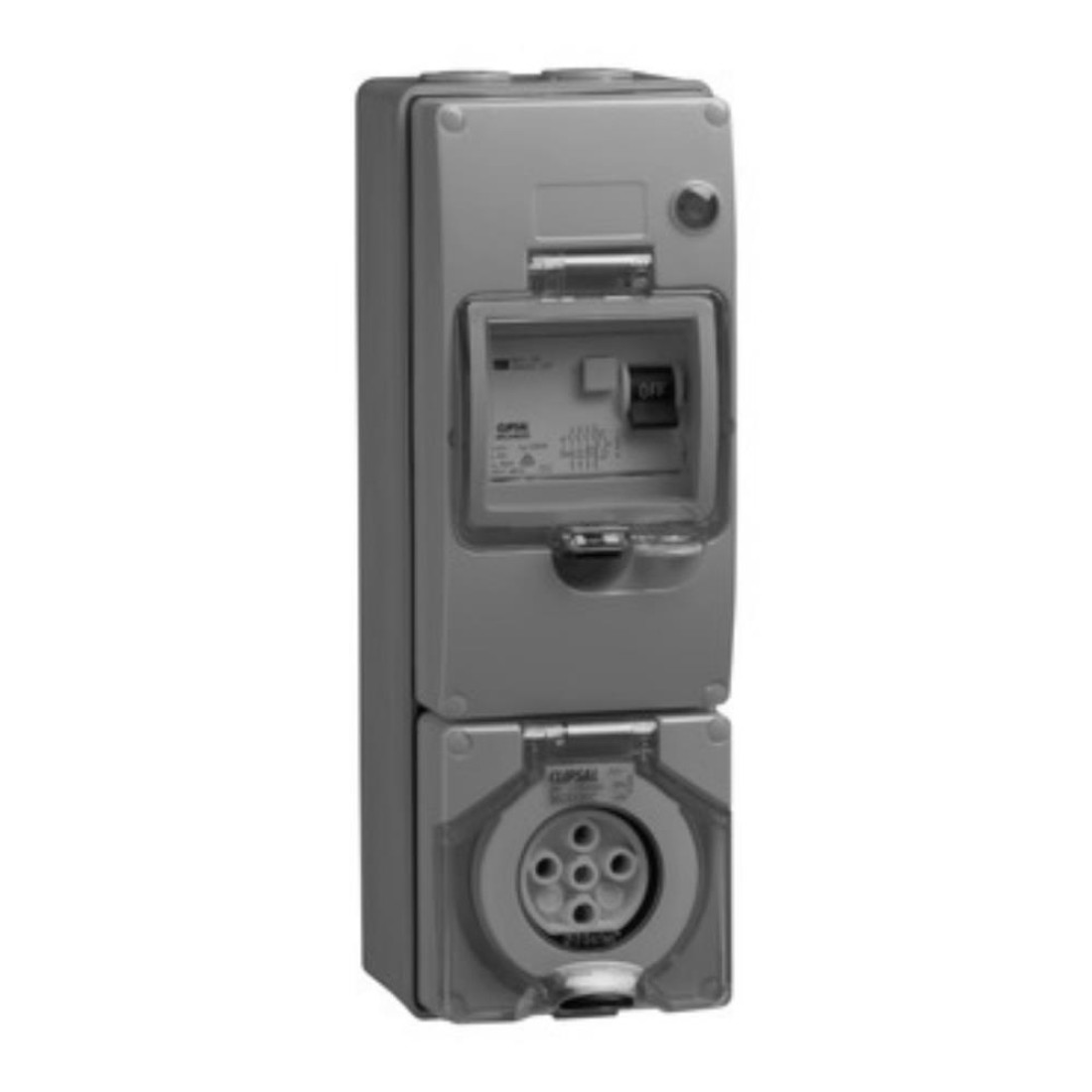 56C520RC-GY SOCKET SWT IP56 RCD 5PIN 20A ( 1)