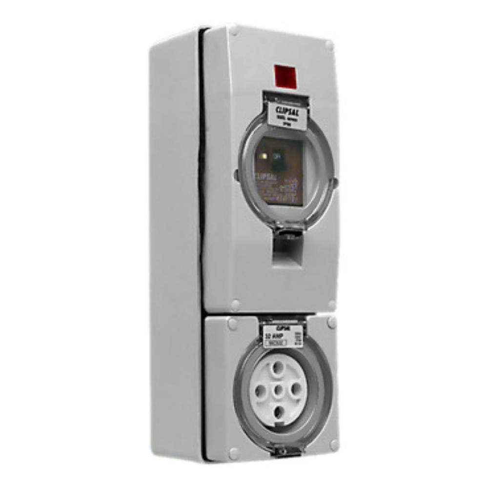 56C532RC-GY SOCKET SWT IP56 RCD 5PIN 32A ( 1)