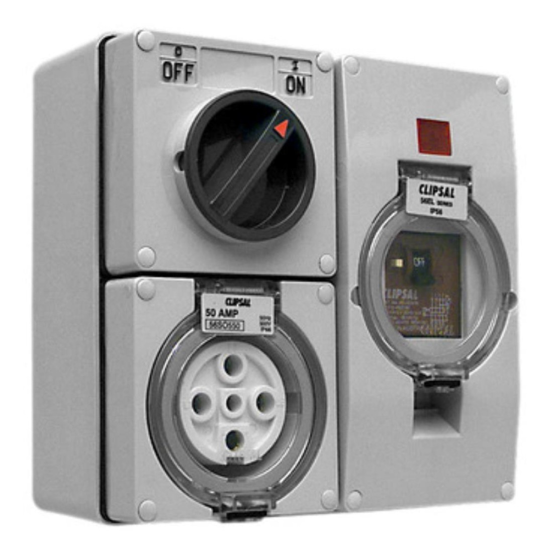 56C540RC-GY SOCKET SWT IP56 RCD 5PIN 40A ( 1)