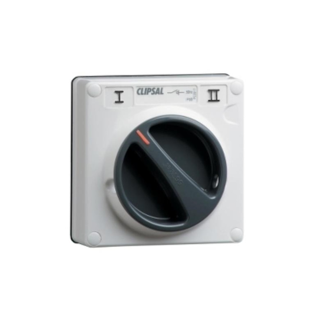 56SW110/2LE-GY SWITCH SURF PVC 1G 2W 10A L/E ( 1)