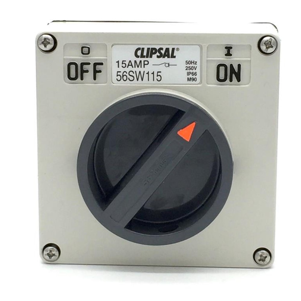 56SW115LE-GY SWITCH SURF IP66 1G HD 15A L/E ( 1)