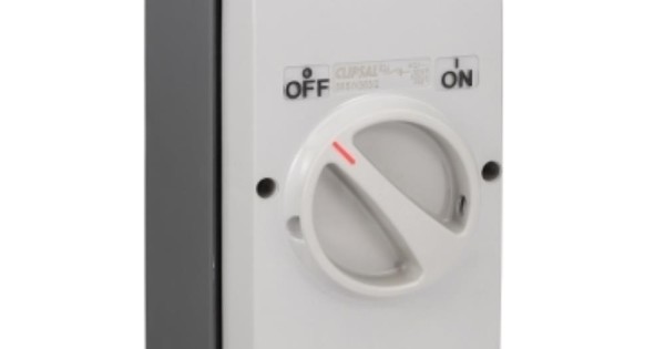 56SW363/2-GY SWITCH SURF 1G 3P 63A 2G ENCL ( 1)