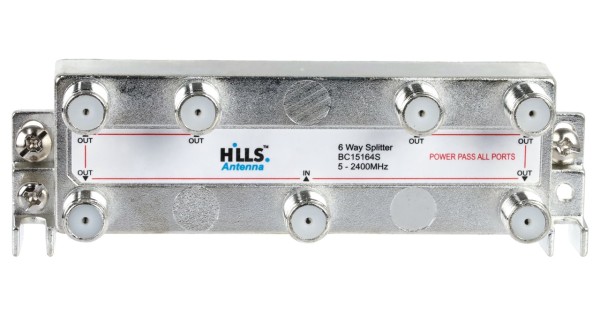 6 WAY SPLITER SPPF POWER PASSING ALL PORTS