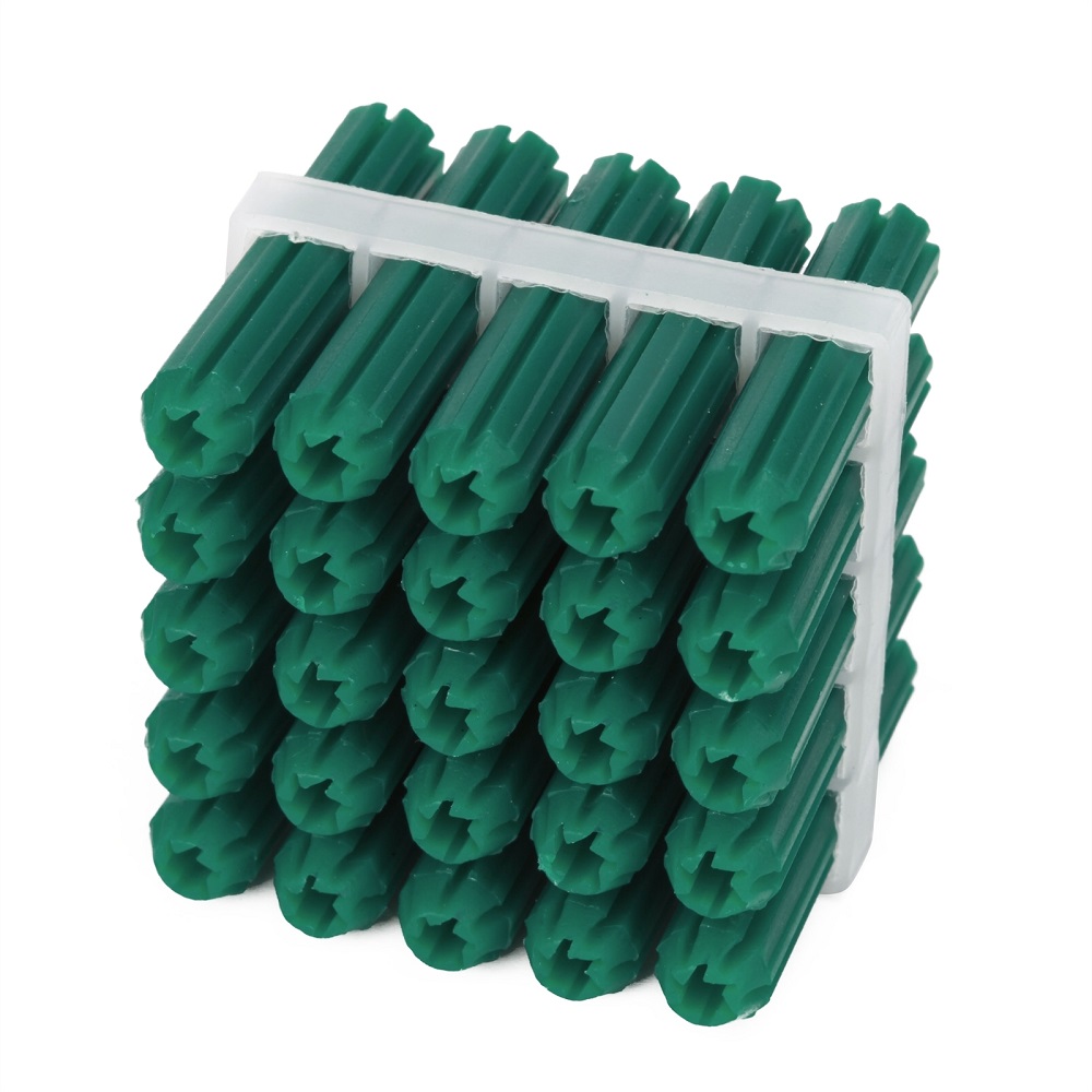 6.5mm x 30mm Green Wall Plugs (Frame of 25)
