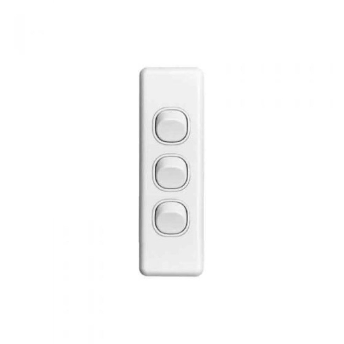 Architrave Three Gang Switch Tesla