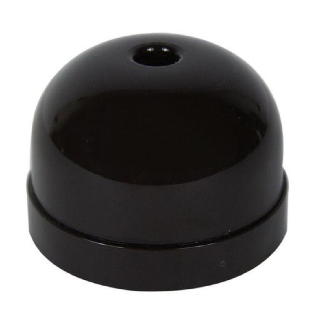 Black CEILING ROSE 4 TERMINAL