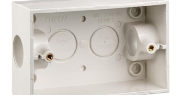 CLIPSAL 25mm MOUNTING BOX WE