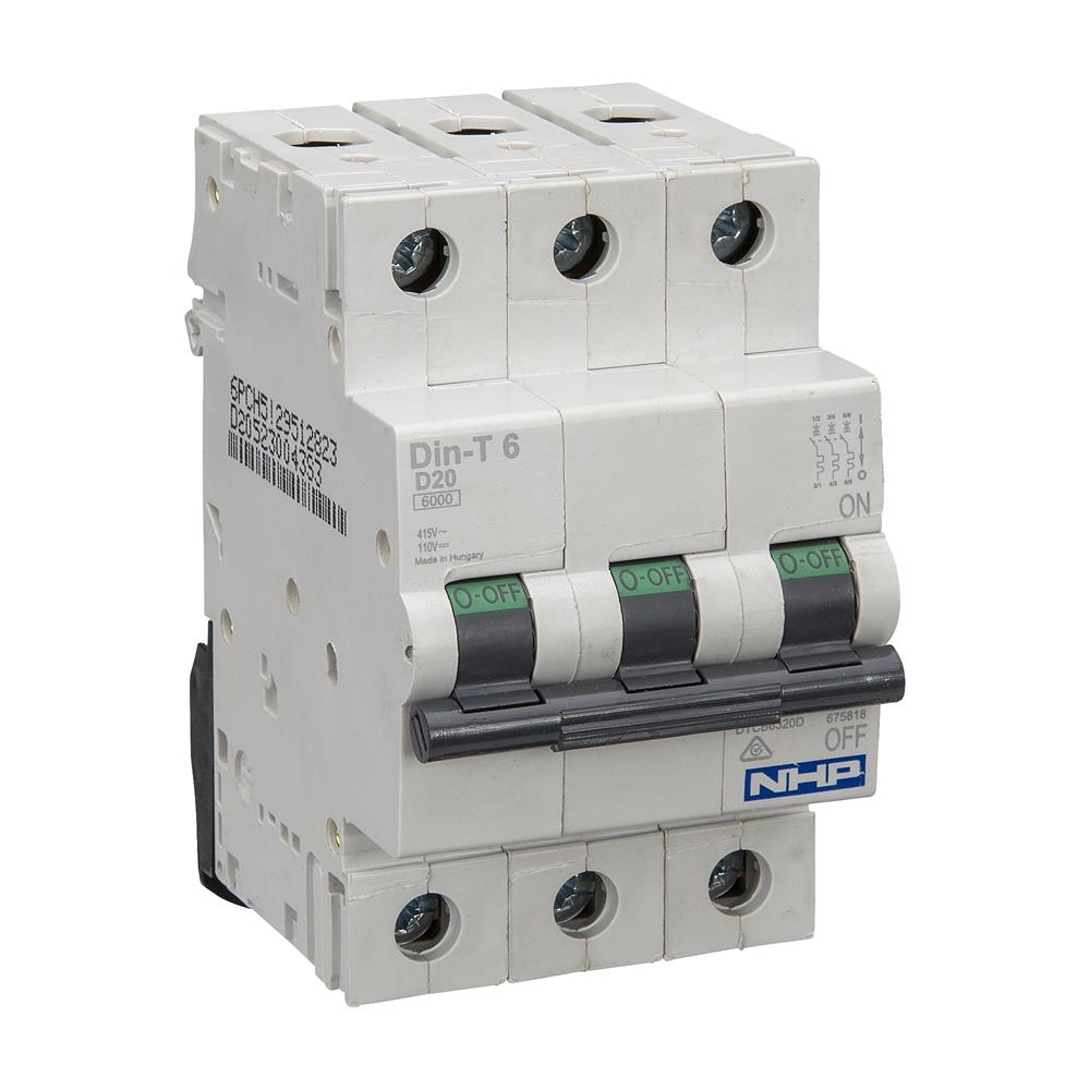 DTCB6332D Mcb Din-T6 6Ka 3P 32A D Curve