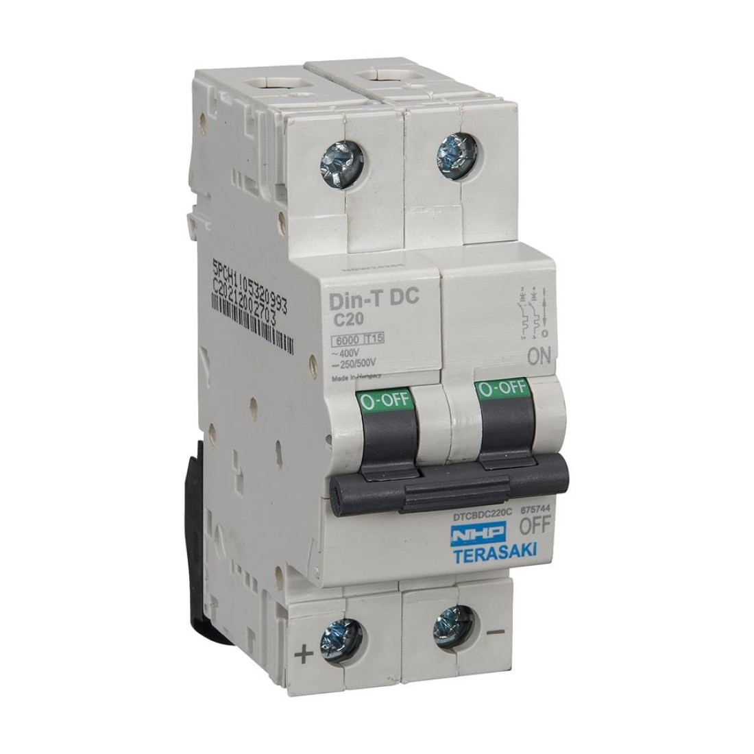 DTCBDC206C Mcb Din-T Dc 6Ka 2P 6A C Curve