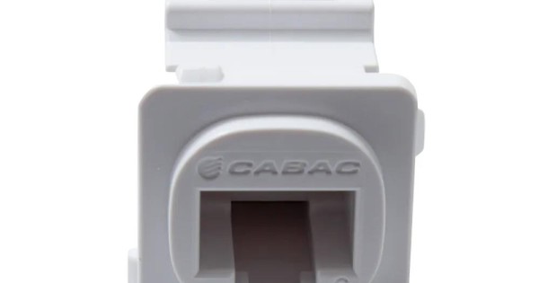 Jack Cat6 RJ45 K/110 Clipsal Style Black PK10