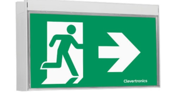 LP Jumbo Weatherproof Exit 40m, Ceiling/Wall Mount, Single/Double Sided ...