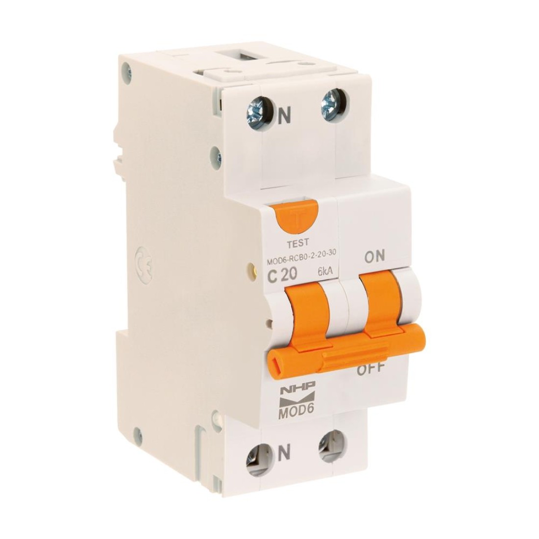 MOD6RCBO21630 Rcbo Mod6 1P+N 6Ka 16A C Curve 30Ma Type Ac (2P Width) (1 )