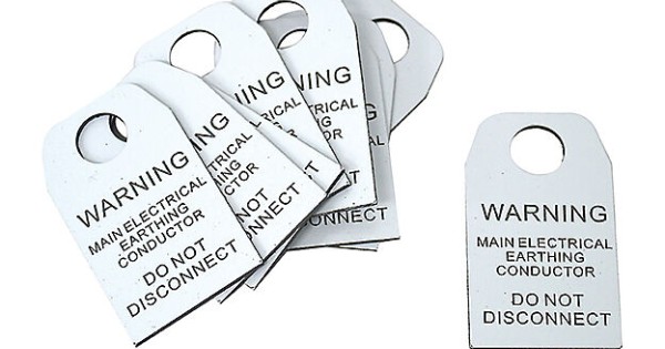 Main Electrical Earthing Conductor Tag