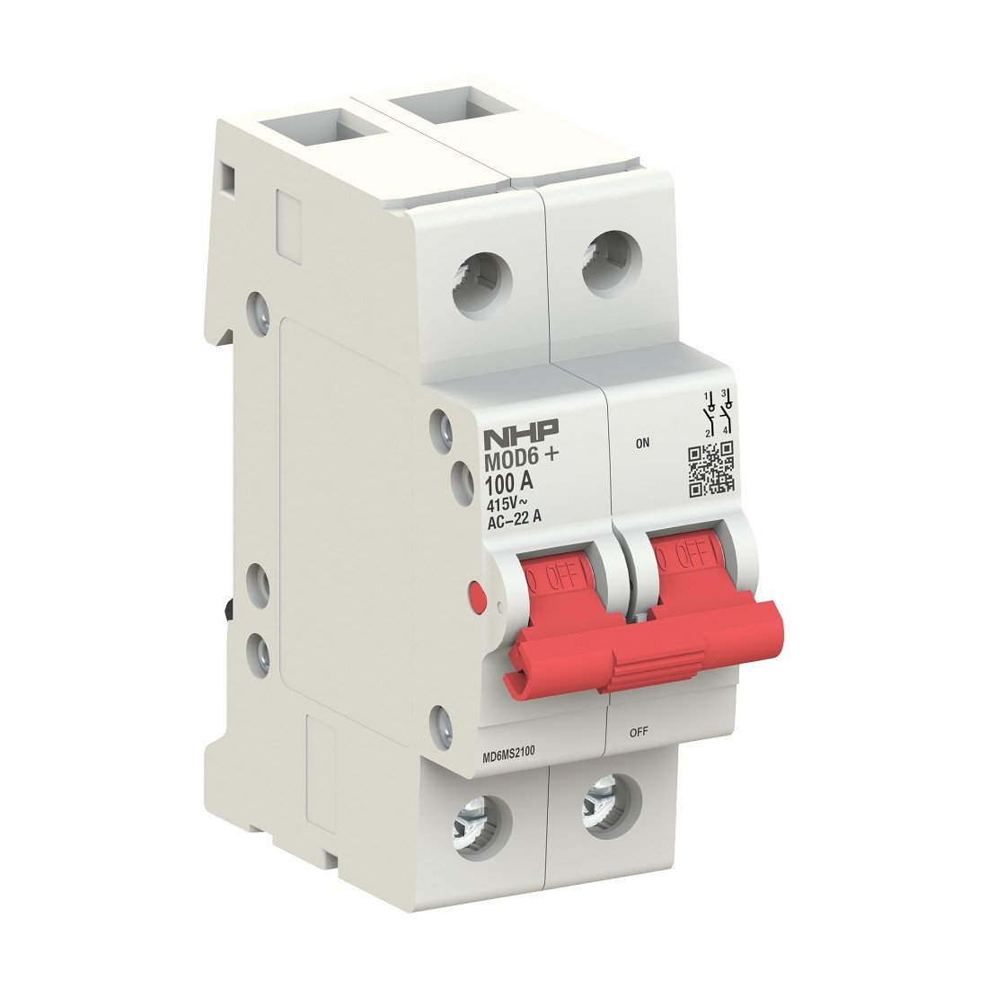 MD6MS2100 MOD6+ Main Switch 2P