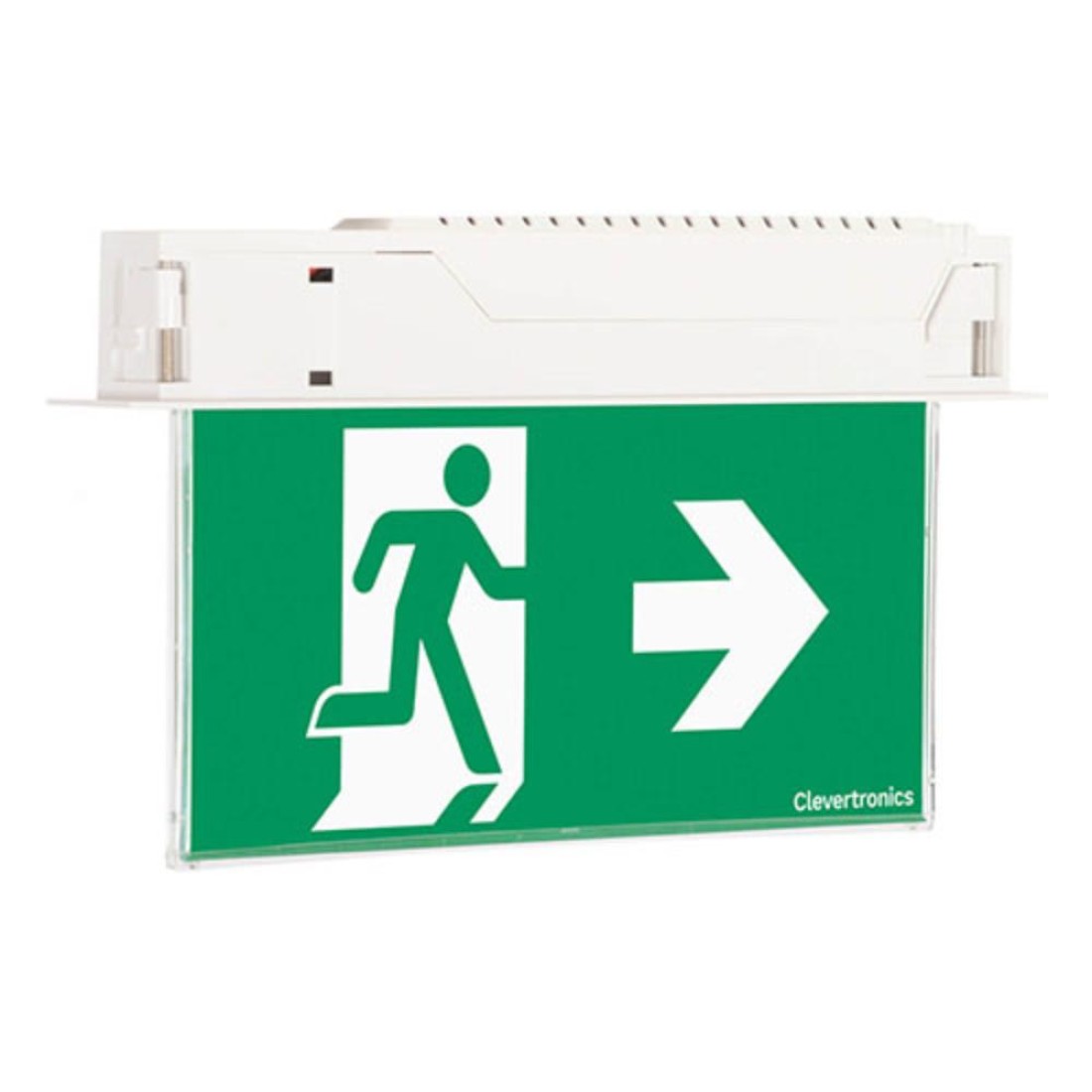 RECESSED ULTRABLADE EXIT LIGHT LED