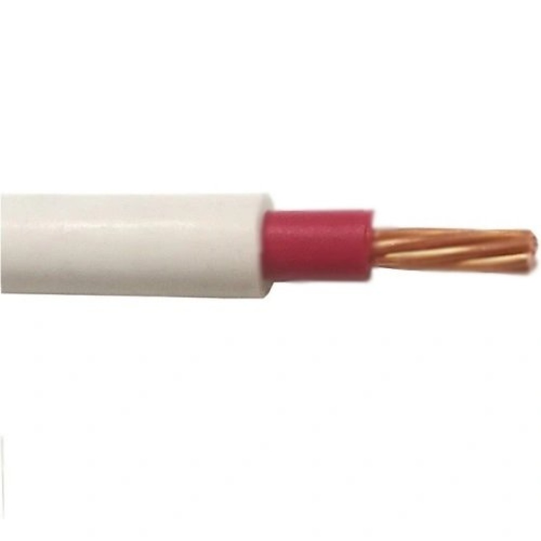 Sdi 6.0Mm Pvc White Sheath Red Core