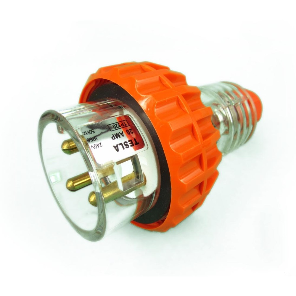 Tesla 3 Pin Round 20A Plug