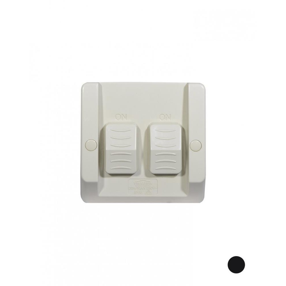 Trader Double Outdoor Switch IP66 20A/16AX