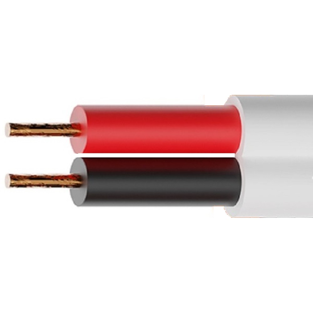 Twin 1.0Mm Pvc Flat Red Black Cores