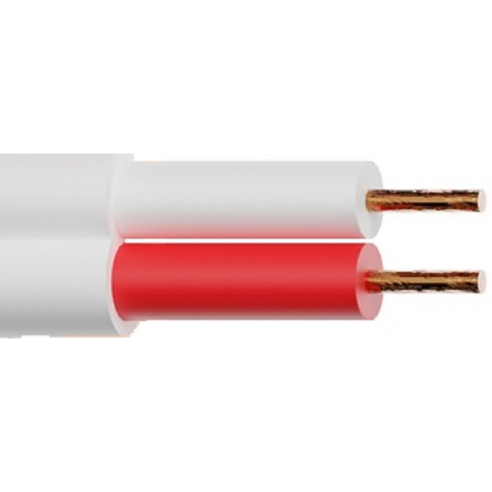Twin 1.5mm Pvc Flat Red White Cores ( Active )