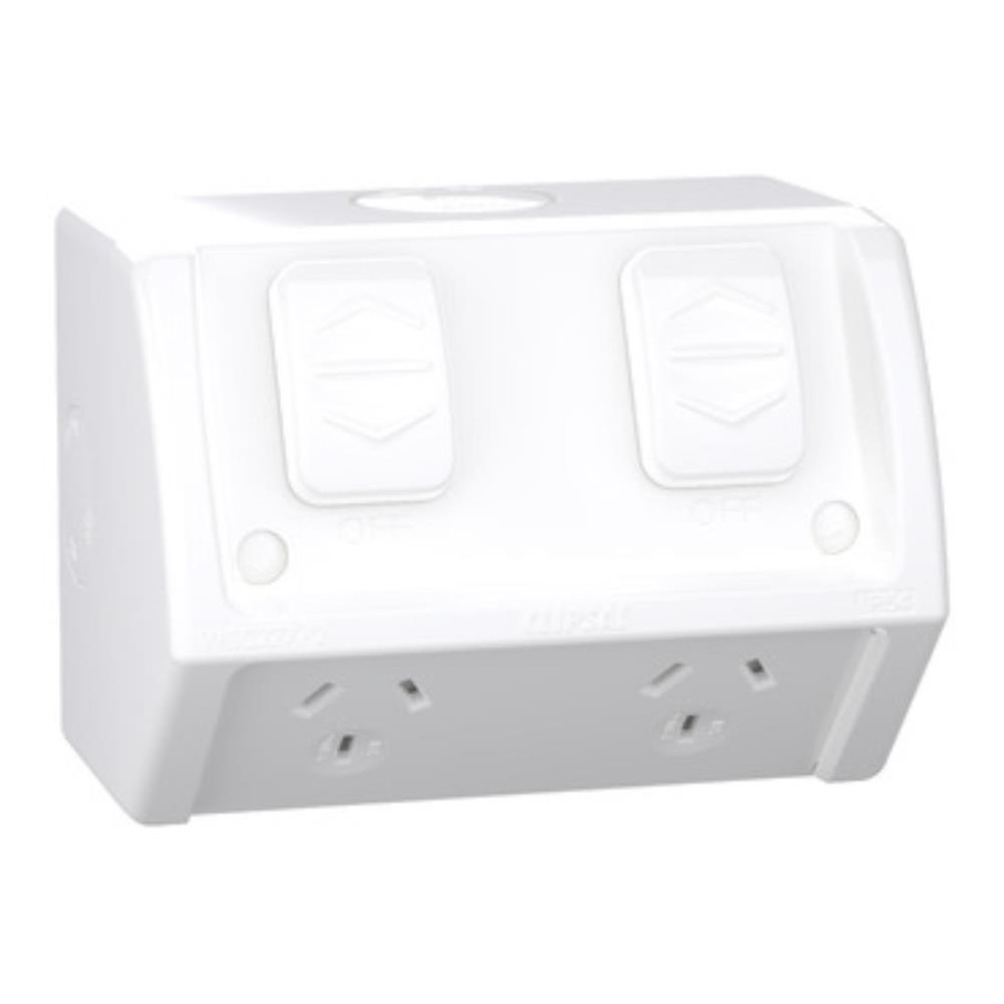 WSC227/2-RW SOCKET SWT TWIN W/P 10A 250V(1)