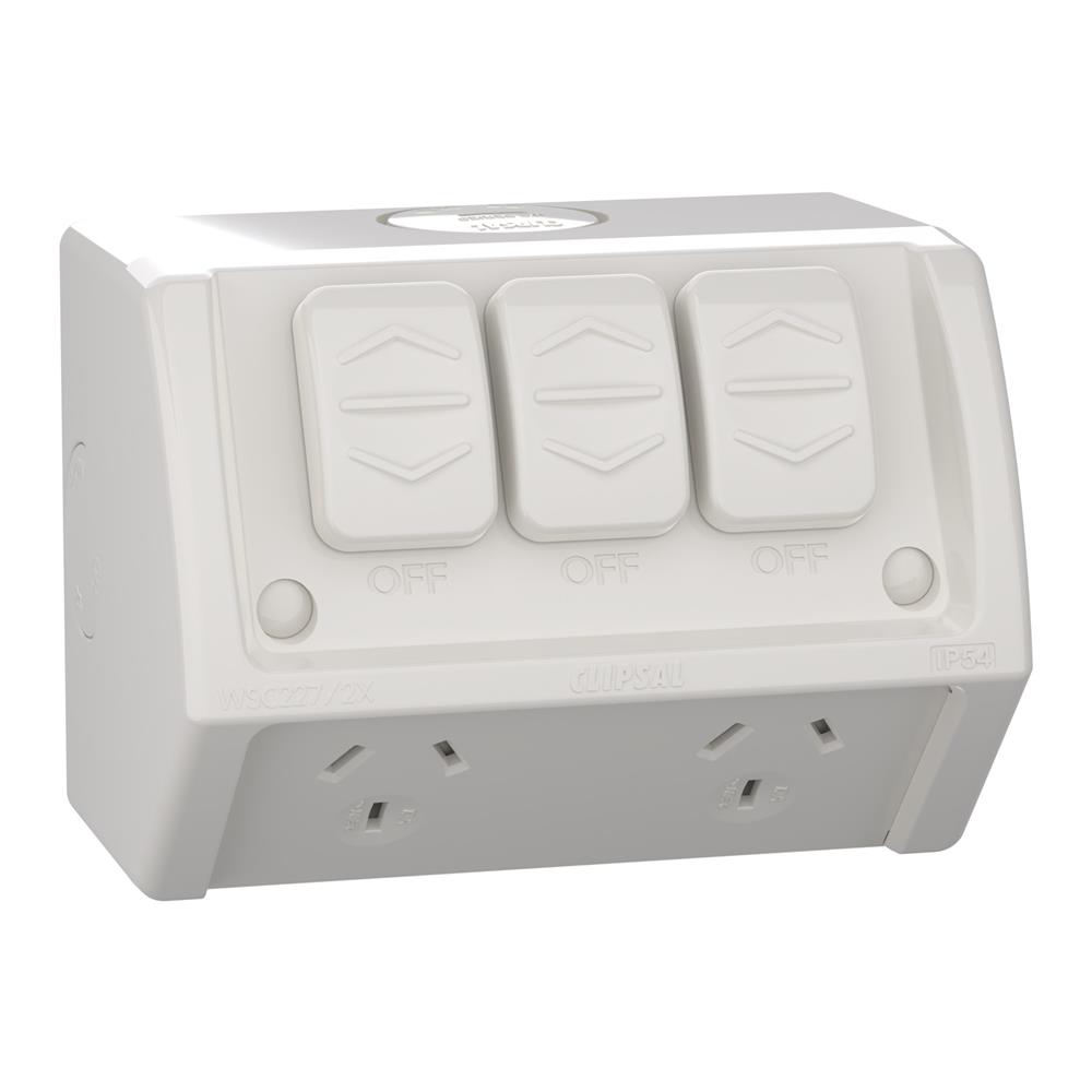 WSC227/2X-RG SOCK SWT TWIN 10A 250V E/SW(1)